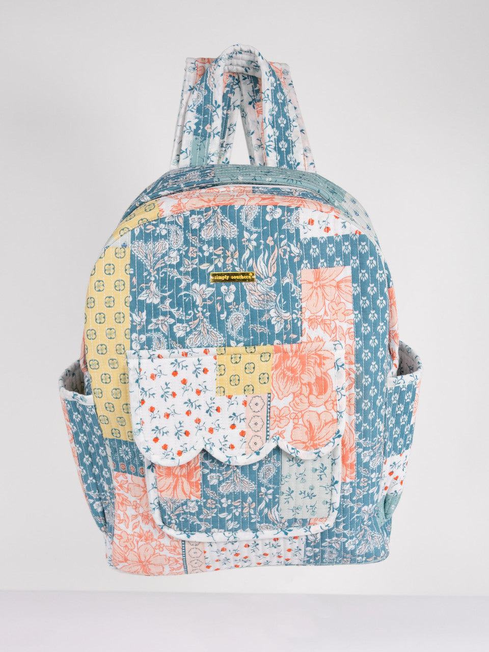 Multi-Quilted Backpack by Simply Southern — Barlow Blue