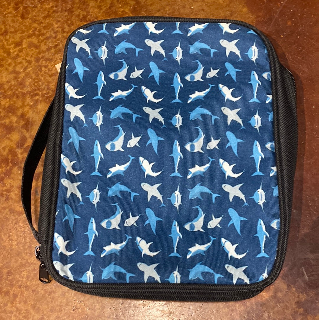 Shark Bible Cover / Carrying Case — Barlow Blue