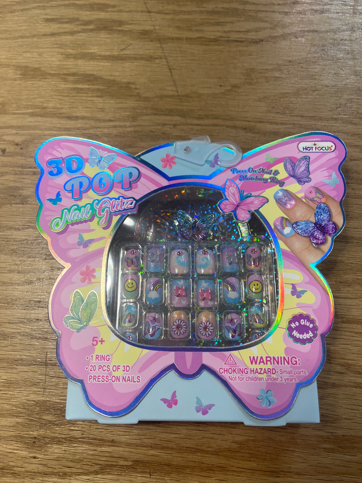 Pop Nail Glitz Push On Nails — Barlow Blue