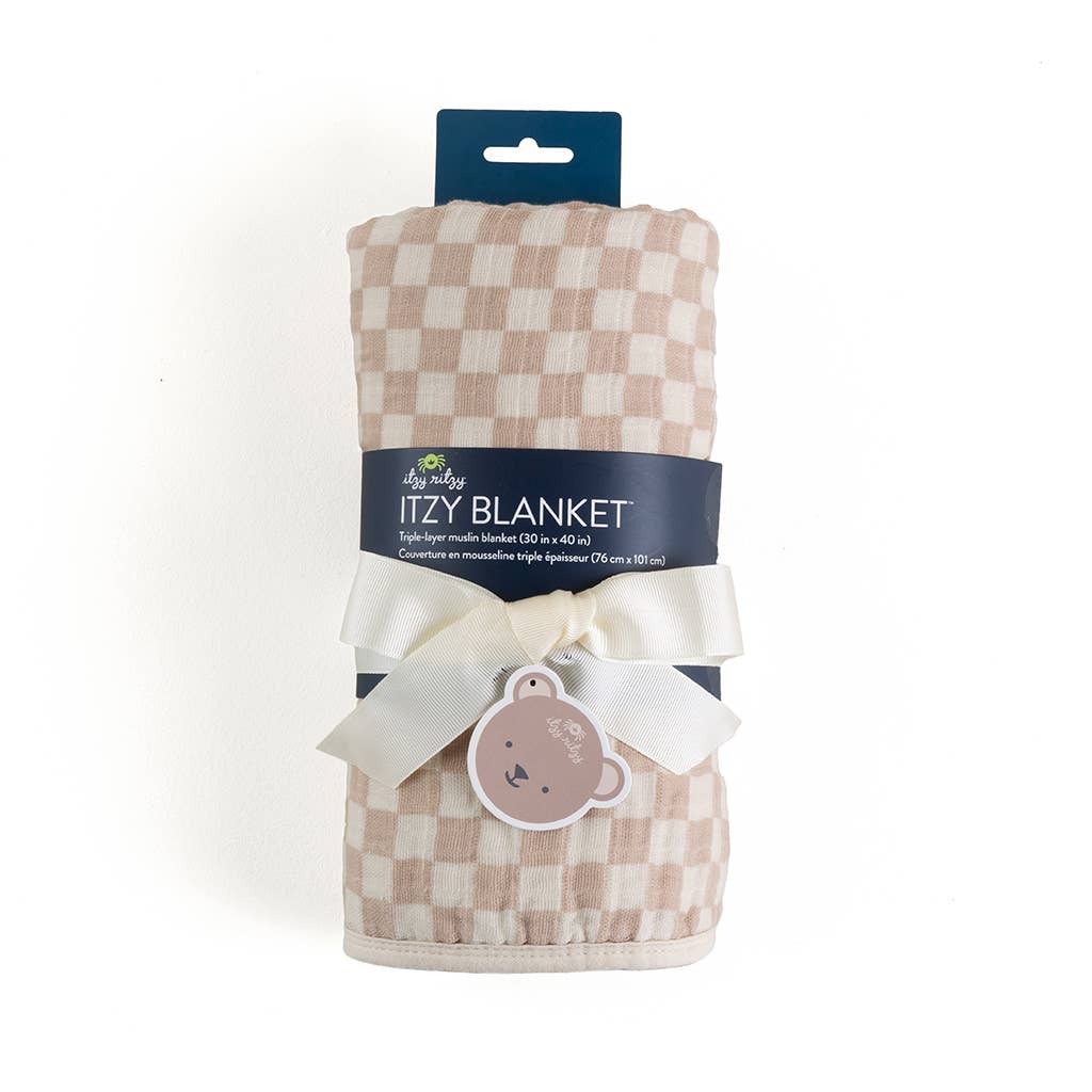Itzy Blanket™: Check Yes! — Barlow Blue