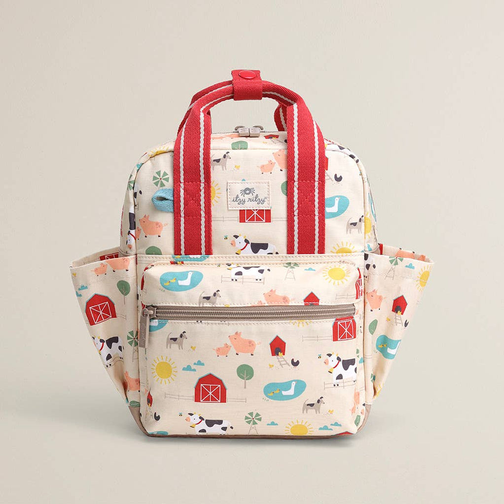 Itzy Bitzy Backpack: Farm Friends — Barlow Blue