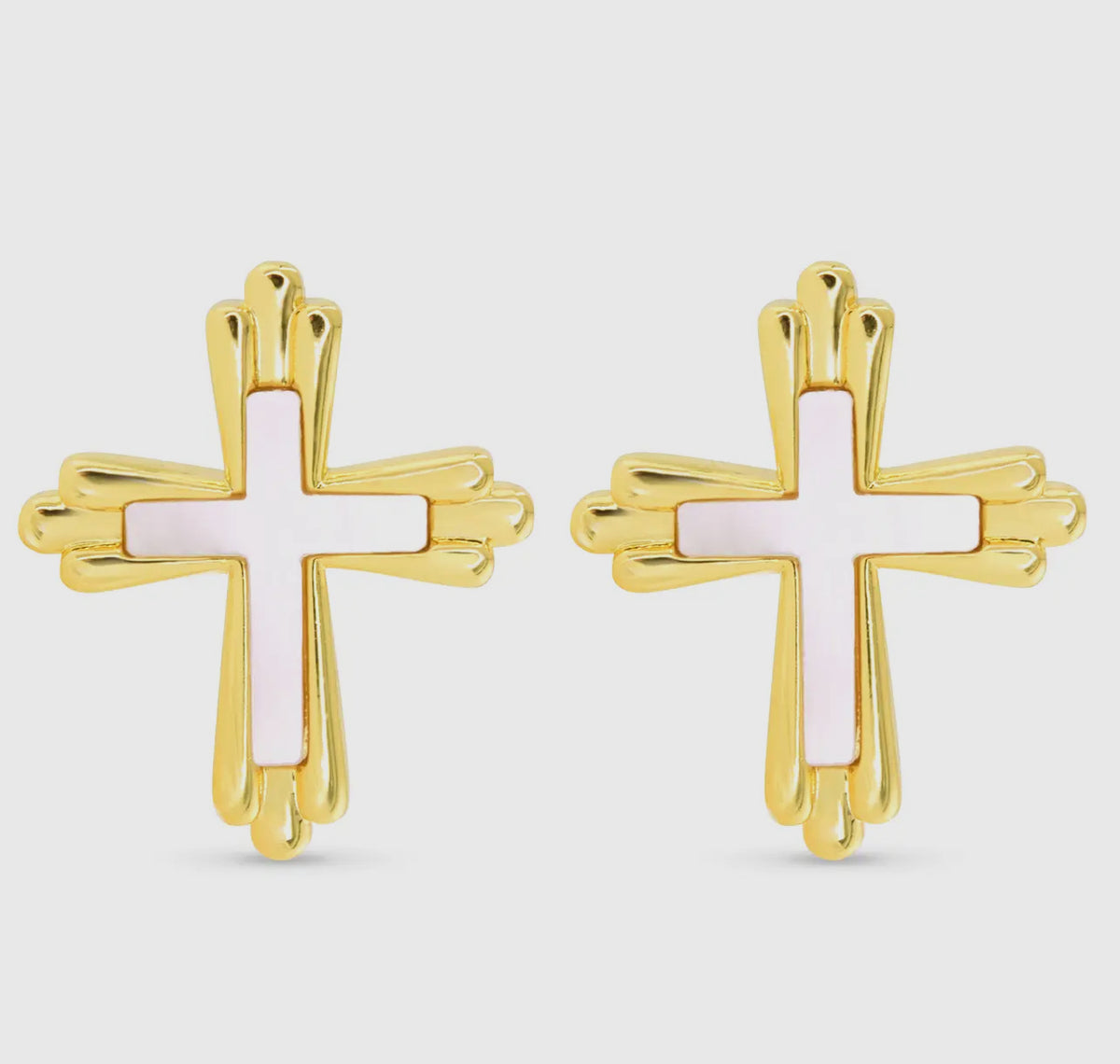 Traditional Cross Earrings - 2 Colors! — Barlow Blue