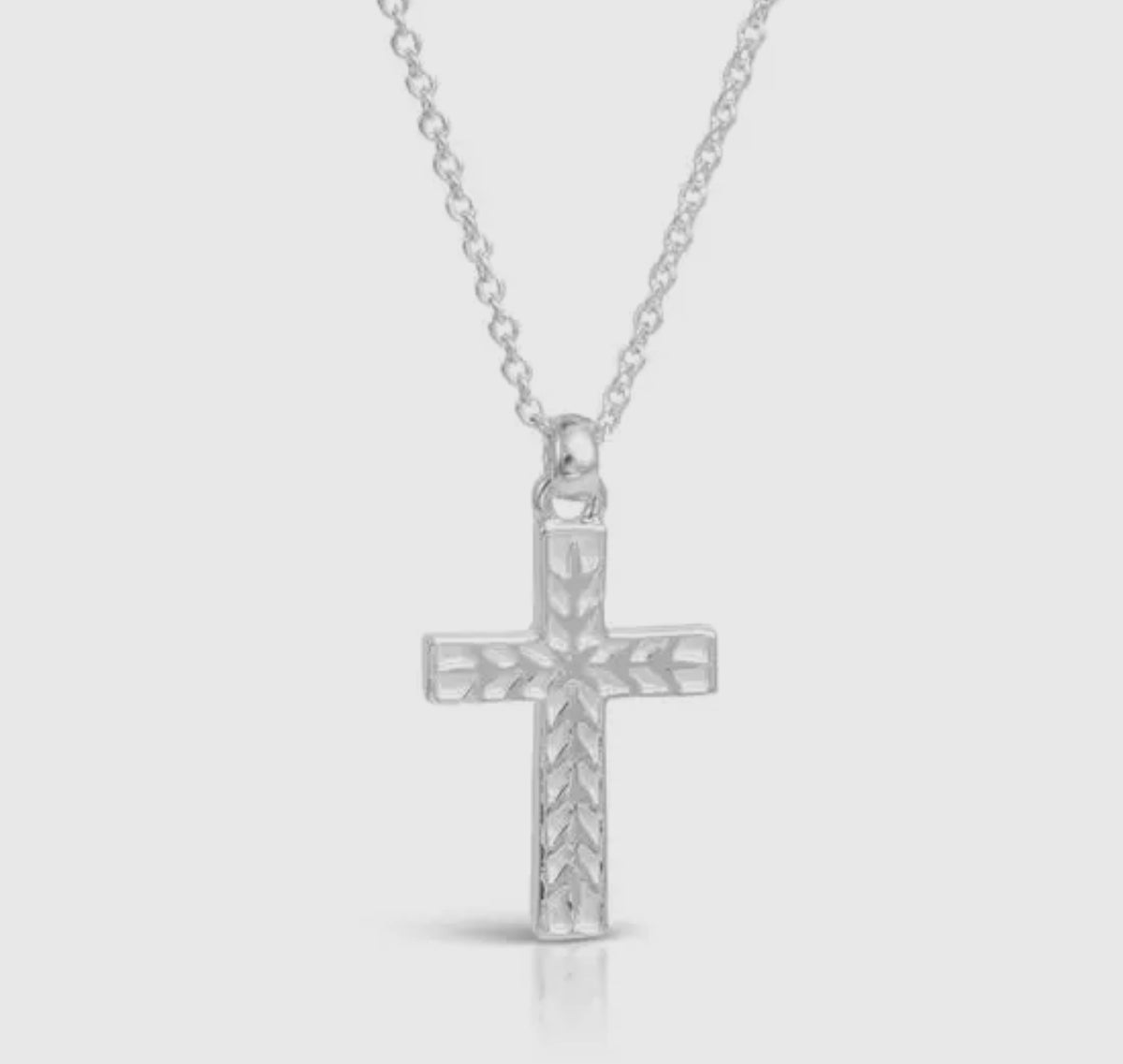 Herringbone Cross Necklace - 2 Colors! — Barlow Blue