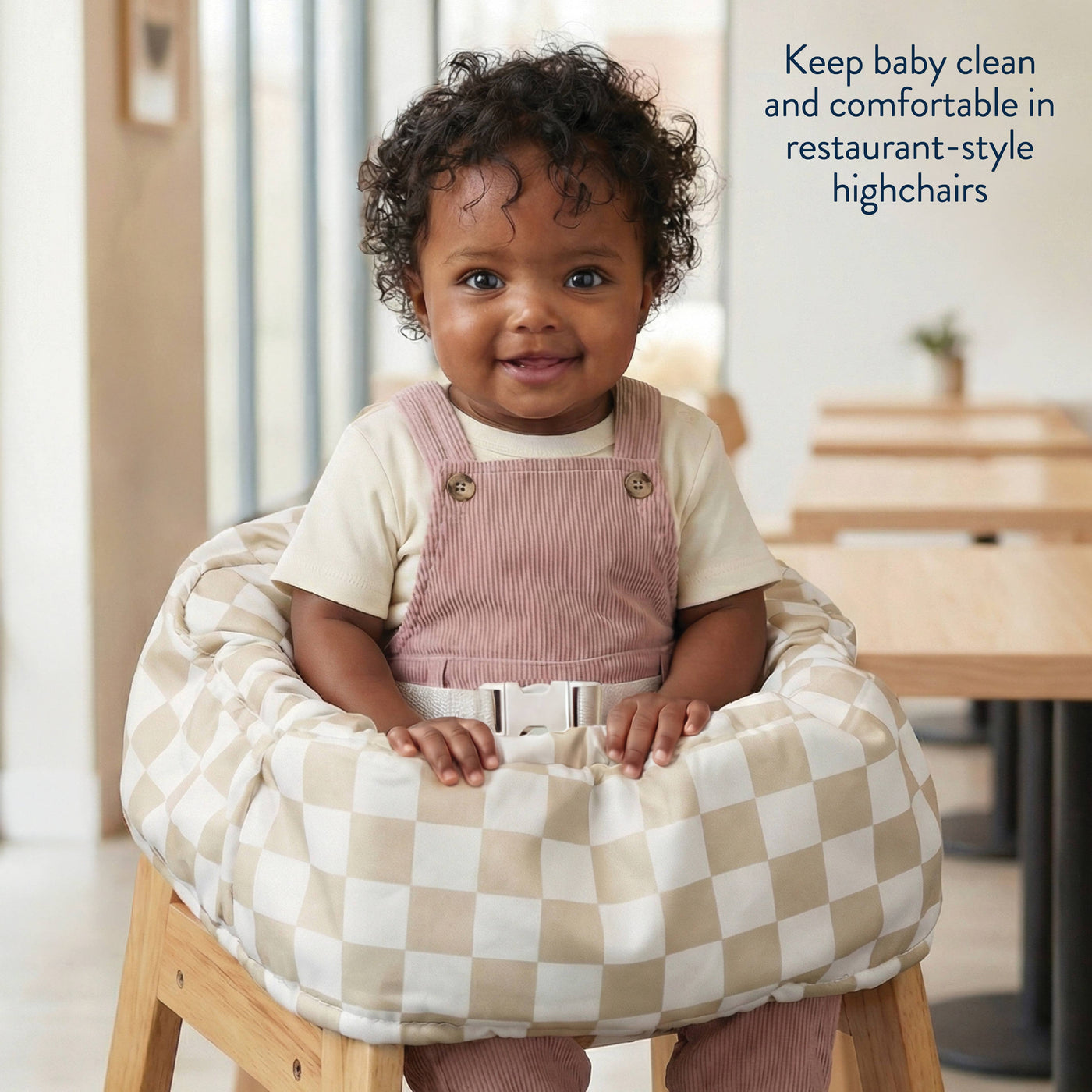 Checkerboard Itzy Shopping Cart Cover™ — Barlow Blue